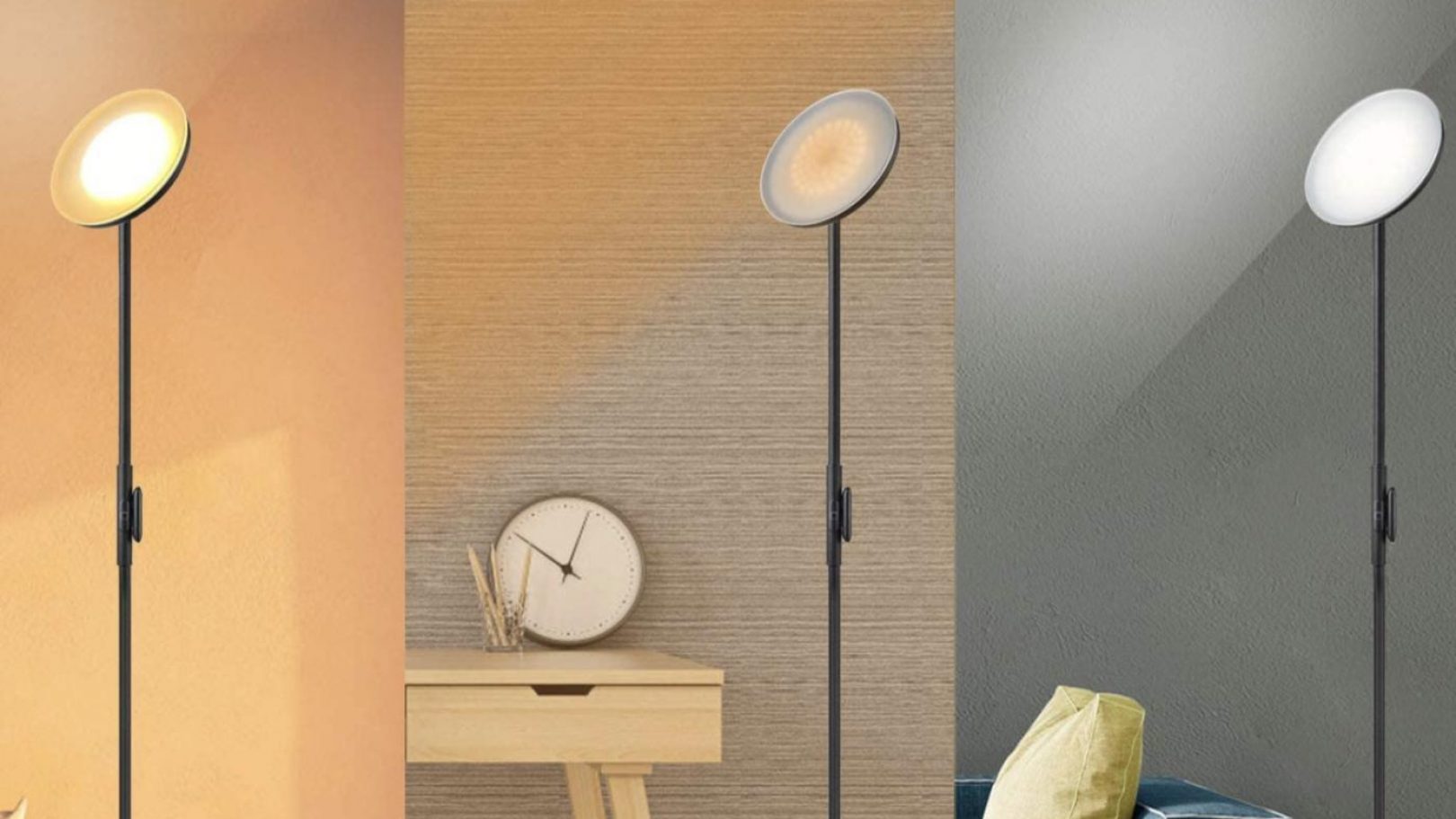 If your apartment has no ceiling lights, this dimmable lamp is the per